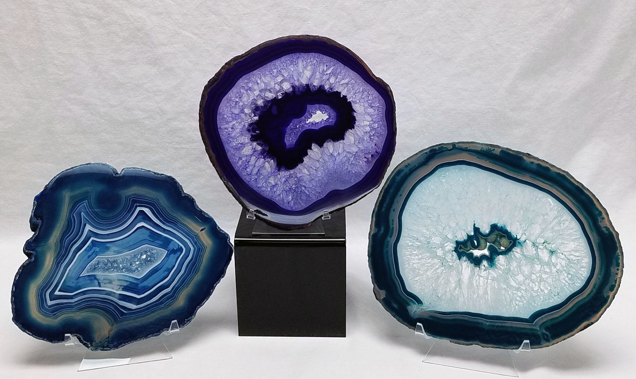 Dyed Agate Thin Slices (XL) - Pikes Peak Rock Shop