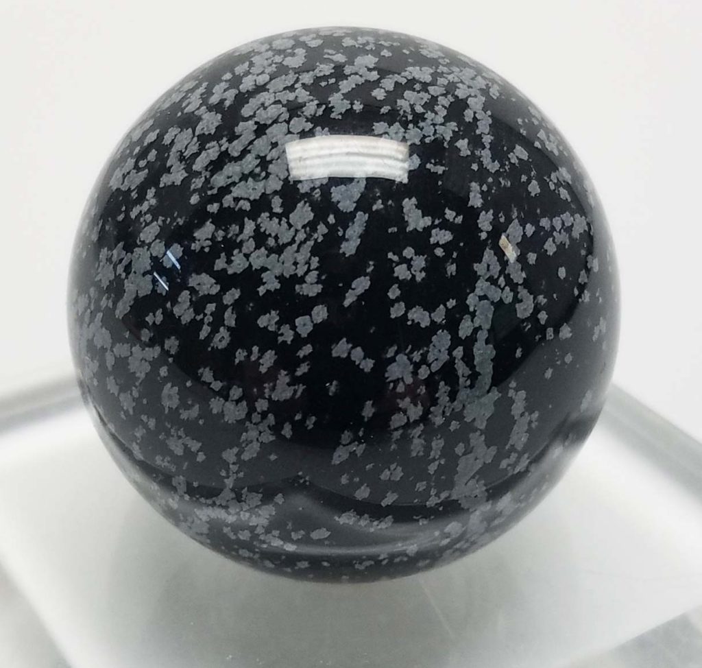 Sphere-Snowflake Obsidian - Pikes Peak Rock Shop