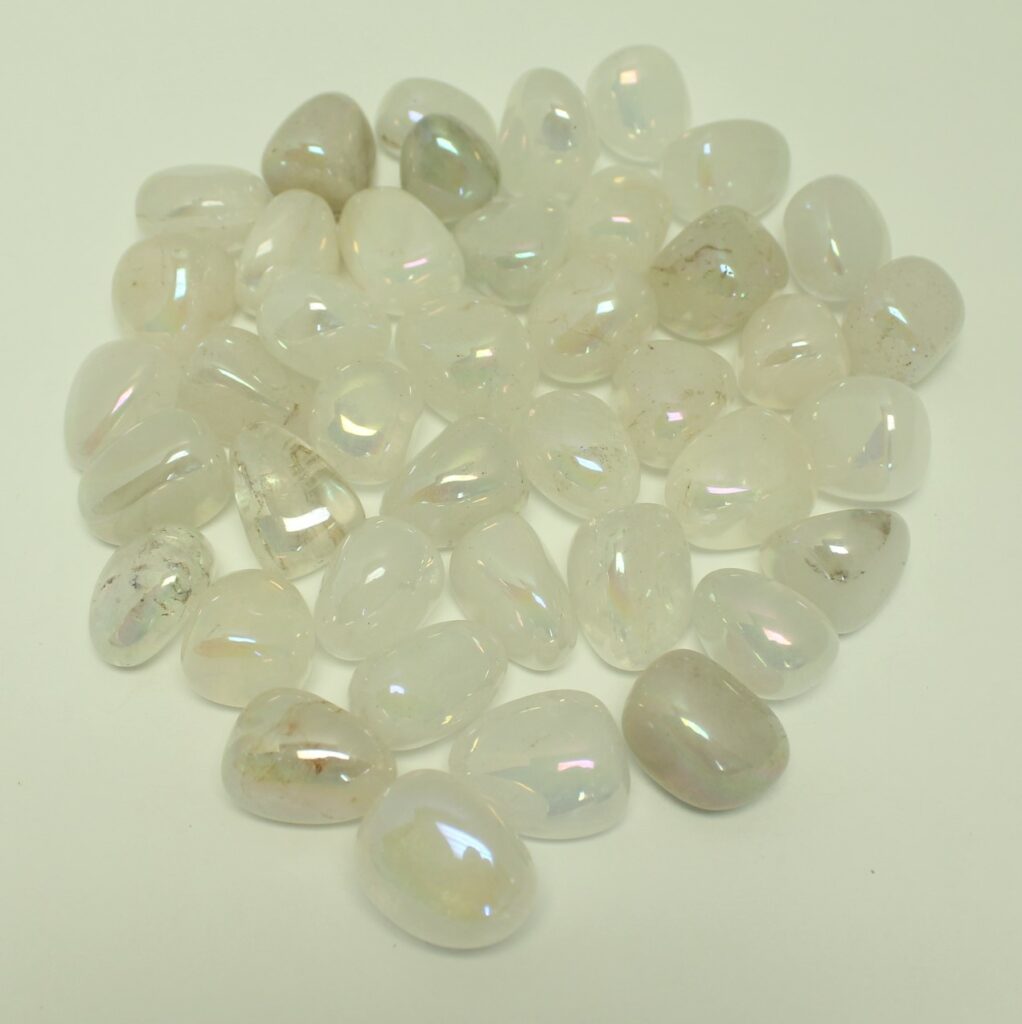 Angel Aura Quartz Tumbled Stone - Pikes Peak Rock Shop