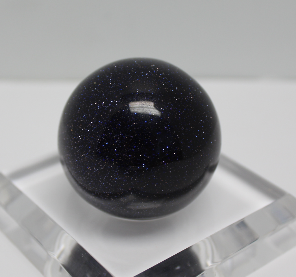 50mm Blue Goldstone Sphere - Pikes Peak Rock Shop