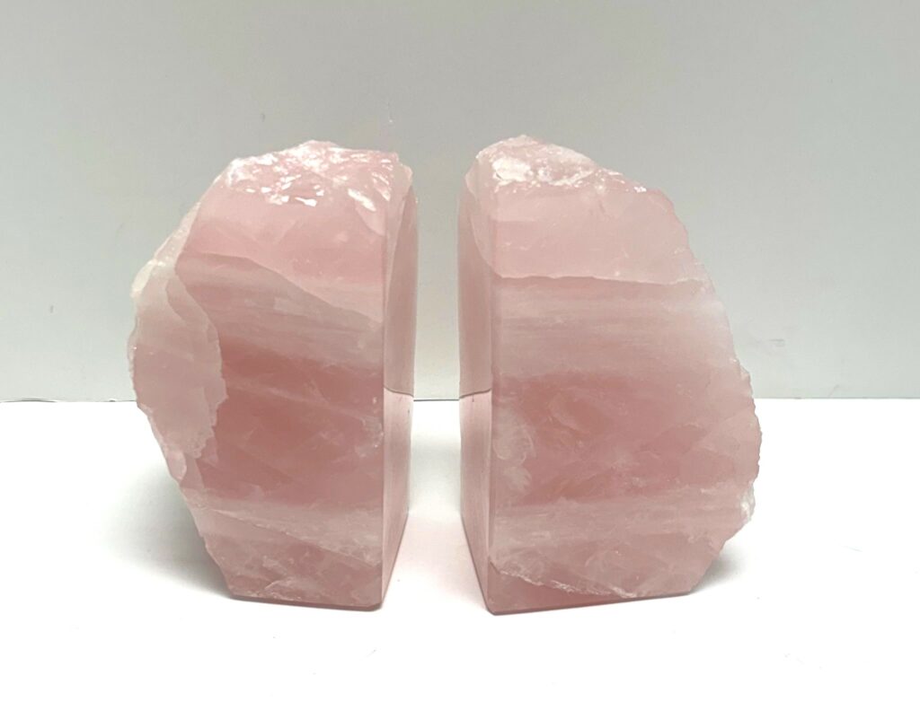 Rose Quartz Bookend Pairs - Pikes Peak Rock Shop