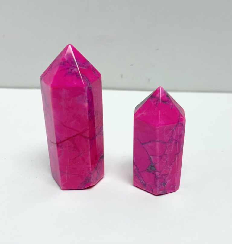 Pink Howlite Points - Pikes Peak Rock Shop